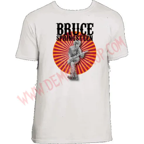 Camiseta MC Bruce Springsteen (Blanca) - Camisetas Rock - Bruce Springsteen