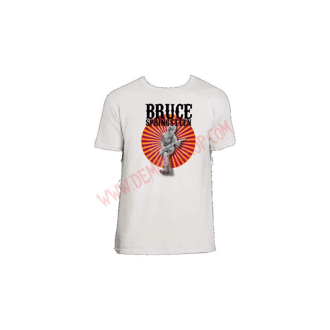 Camiseta MC Bruce Springsteen (Blanca) - Camisetas Rock - Bruce Springsteen