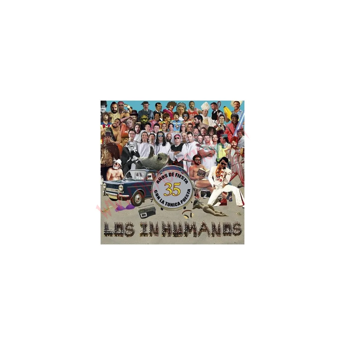 CD Los Inhumanos ‎– 35 Años De Fiesta Con La Túnica Puesta